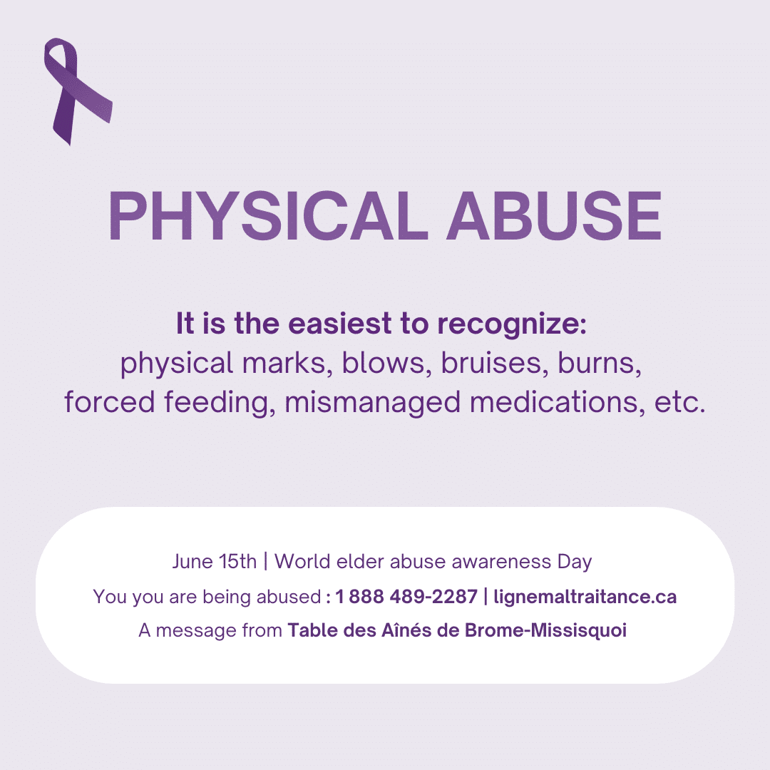 June 15th | World elder abuse awareness Day - Town of Sutton